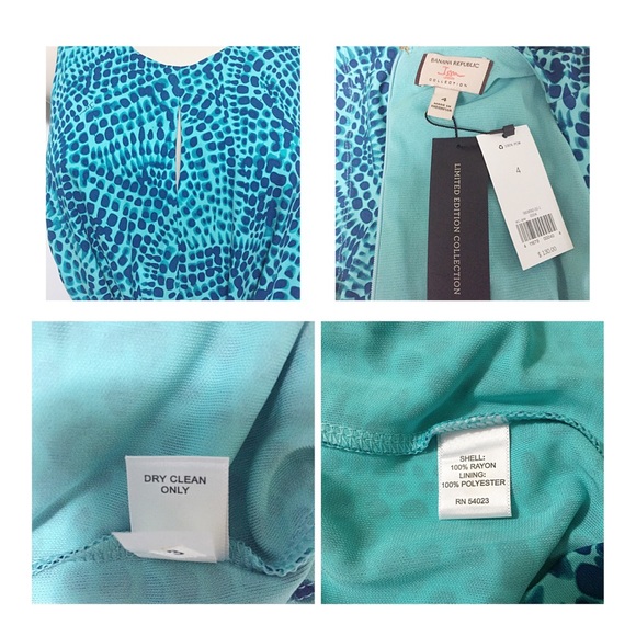 Banana Republic | Dresses | Br Issa Collection Blue Ceramic Print Dress ...